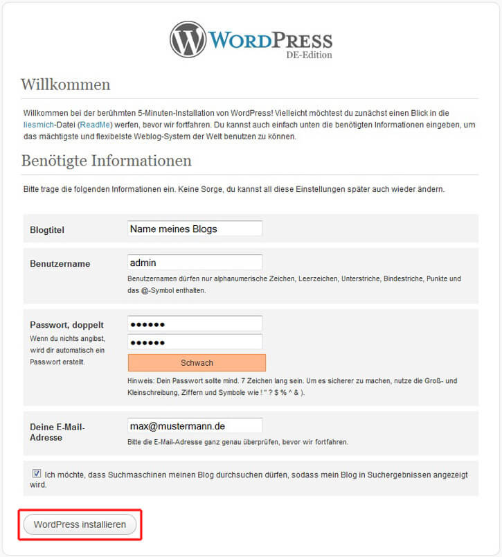 WordPress Tutorial - Manuelle Installation Schritt für Schritt Anleitung - dogado.de